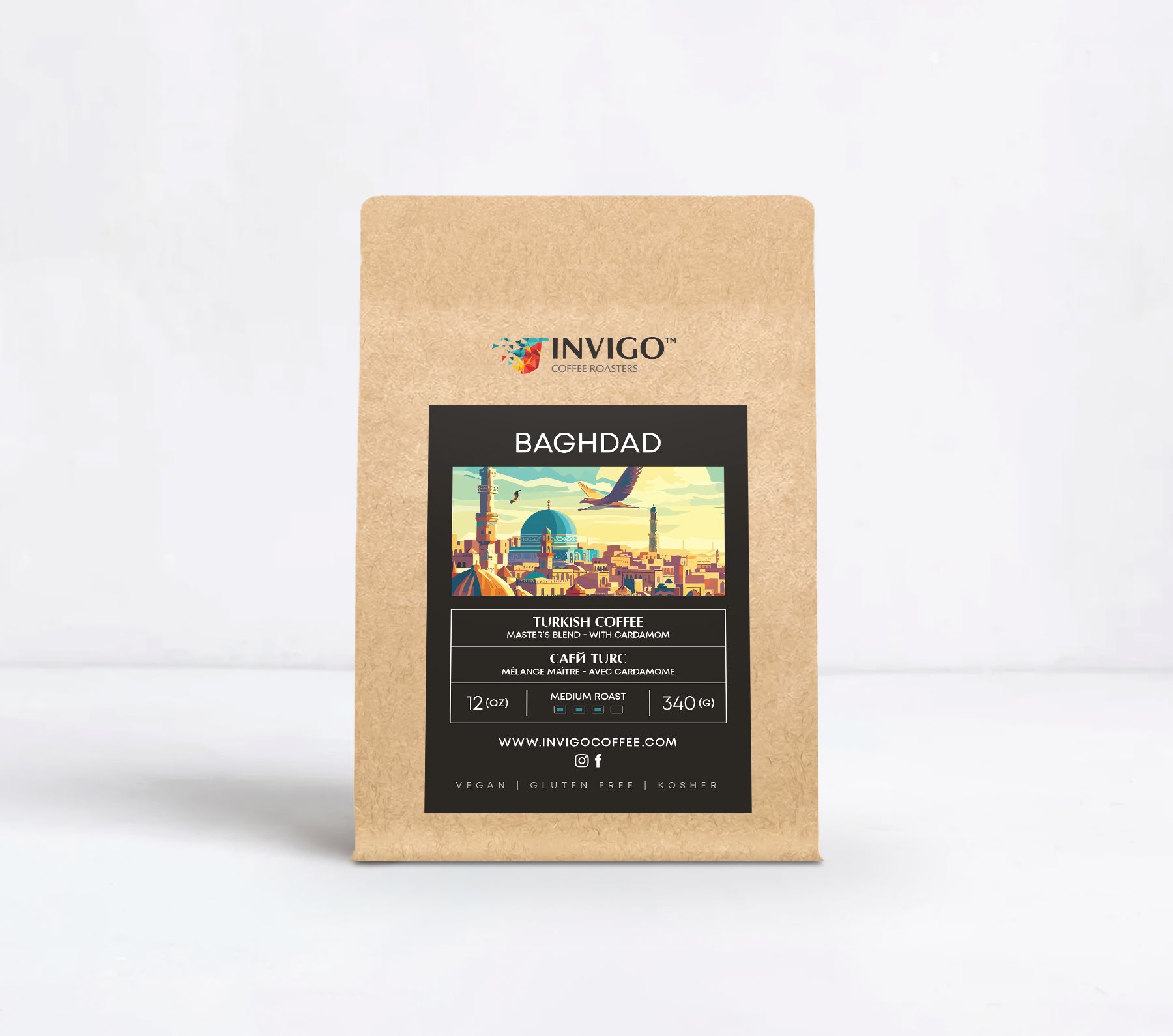 Baghdad Turkish Coffee Blend – Cardamom, Medium Roast, Traditional Brew ...