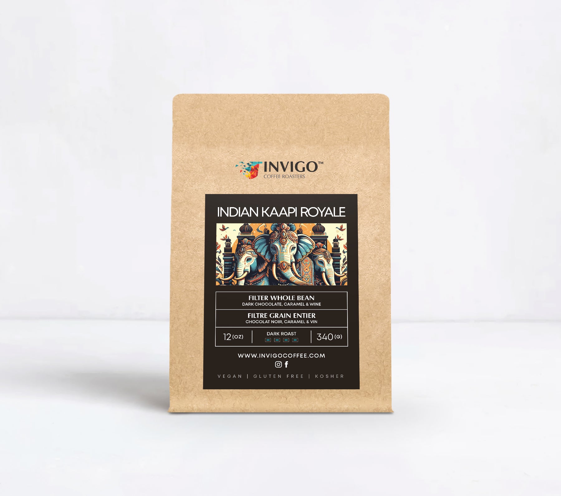Indian Kaapi Royale Coffee - Dark Roast Coffee – Invigo Coffee Roasters