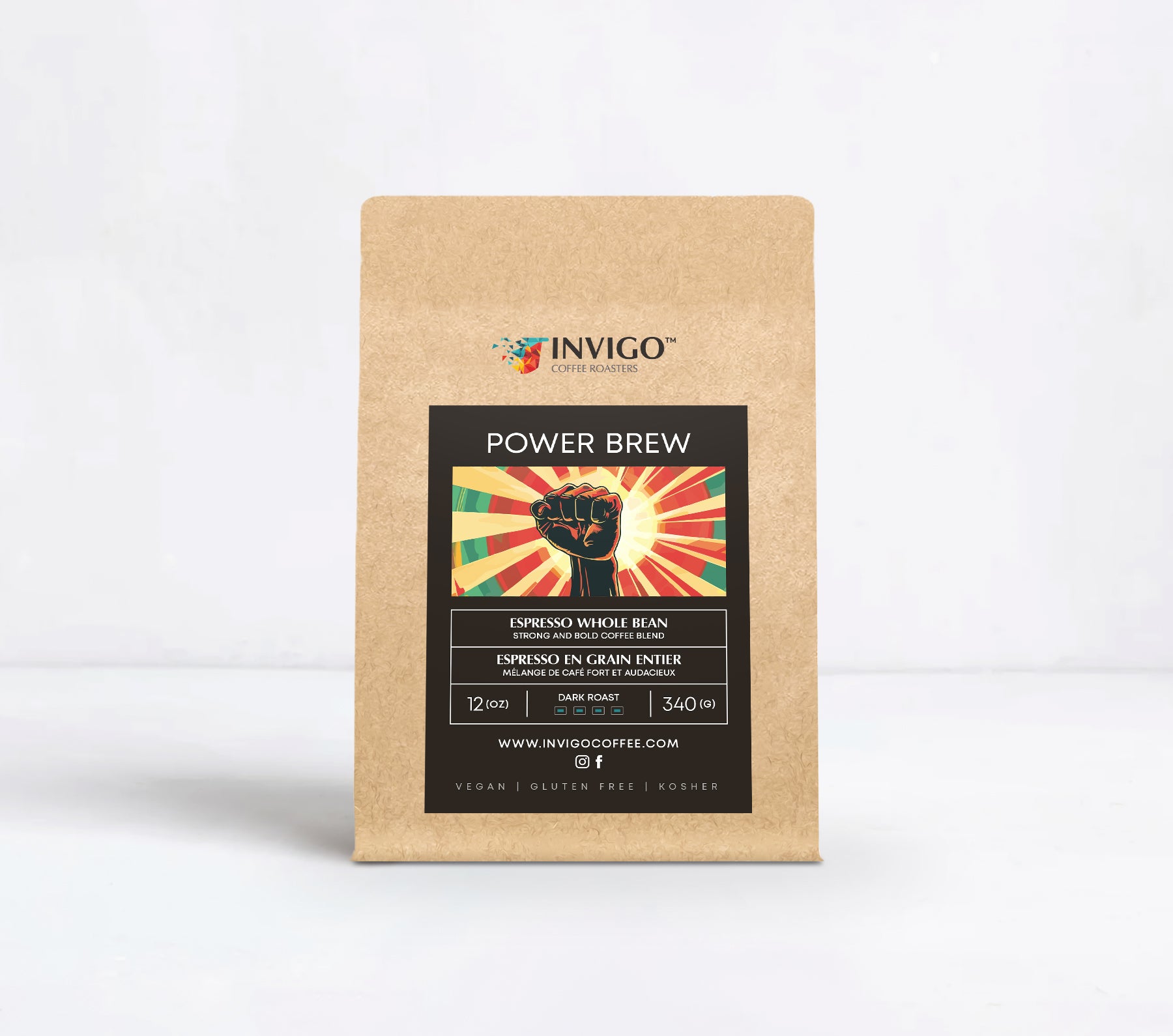 Power Brew Coffee : Strong Dark Roast Espresso Beans – Invigo Coffee ...